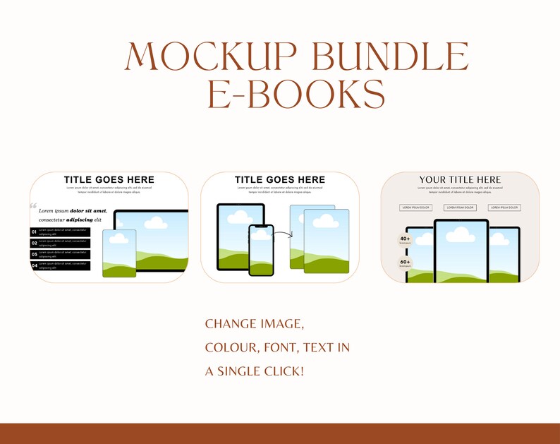Canva Mock up Template Bundle - Etsy