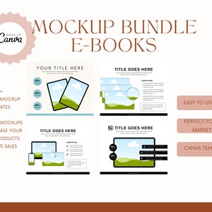 Canva Mock up Template Bundle - Etsy