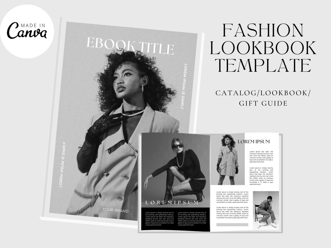 Fashion Lookbook Template | Canva Template Catalog | Gift Guide ...