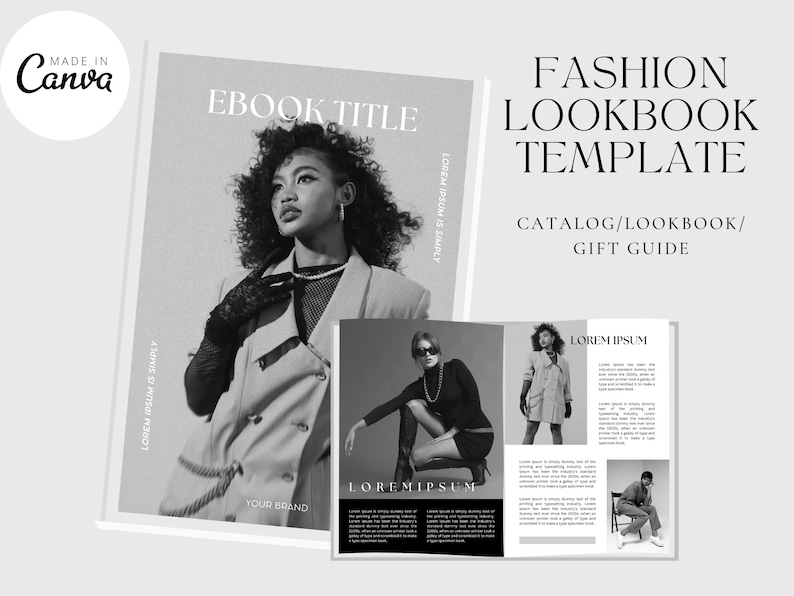 Fashion Lookbook Template | Canva Template Catalog | Gift Guide ...