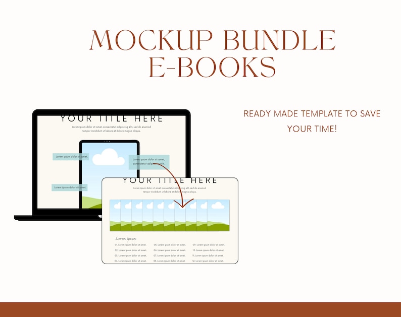 Canva Mock up Template Bundle - Etsy