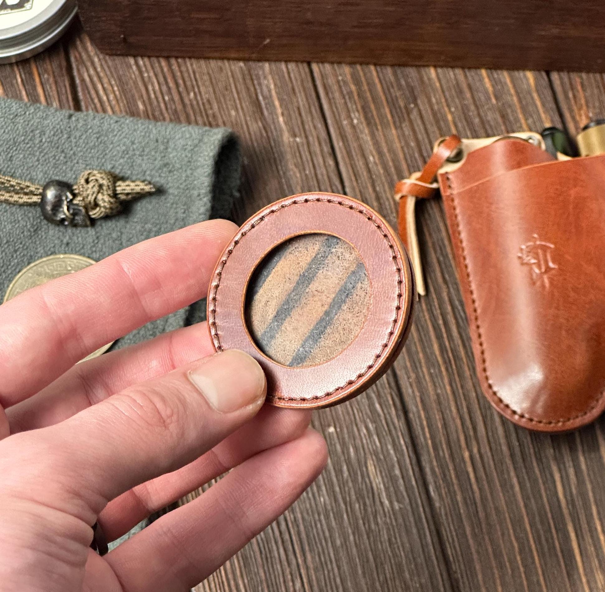 PDF Pattern: Leather Challenge Coin Case, Coin Slip Case. Digital ...