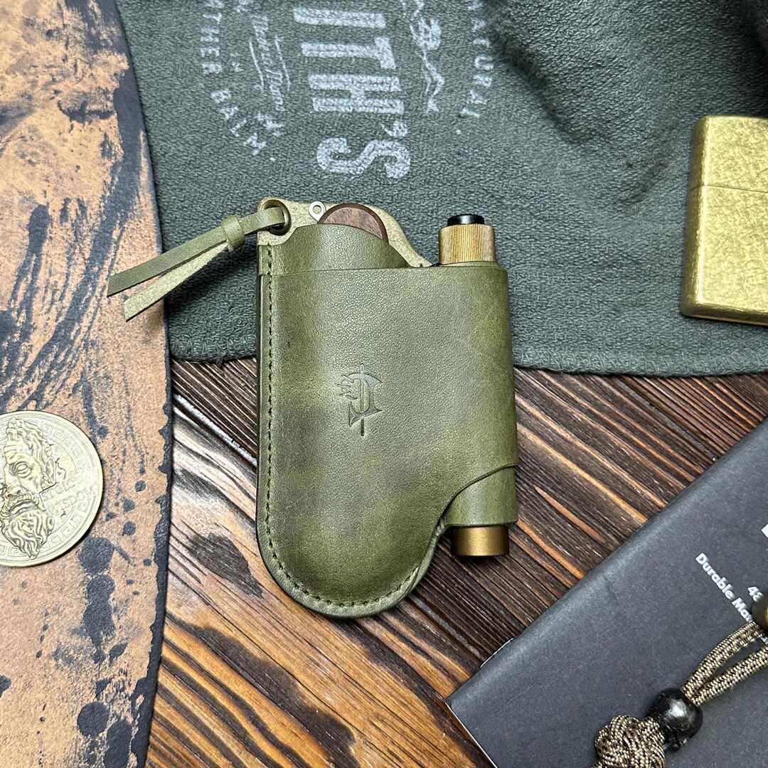 Leather Edc Pouch, Leather Edc Pocket Organizer, Edc Caddy, Edc Gear ...