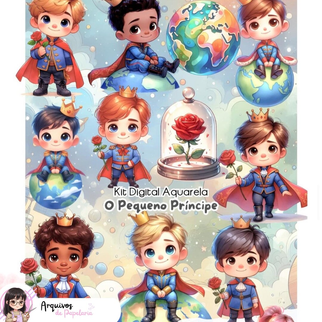 The Little Prince Digital Kit – Enchanting Illustrations for Magical ...