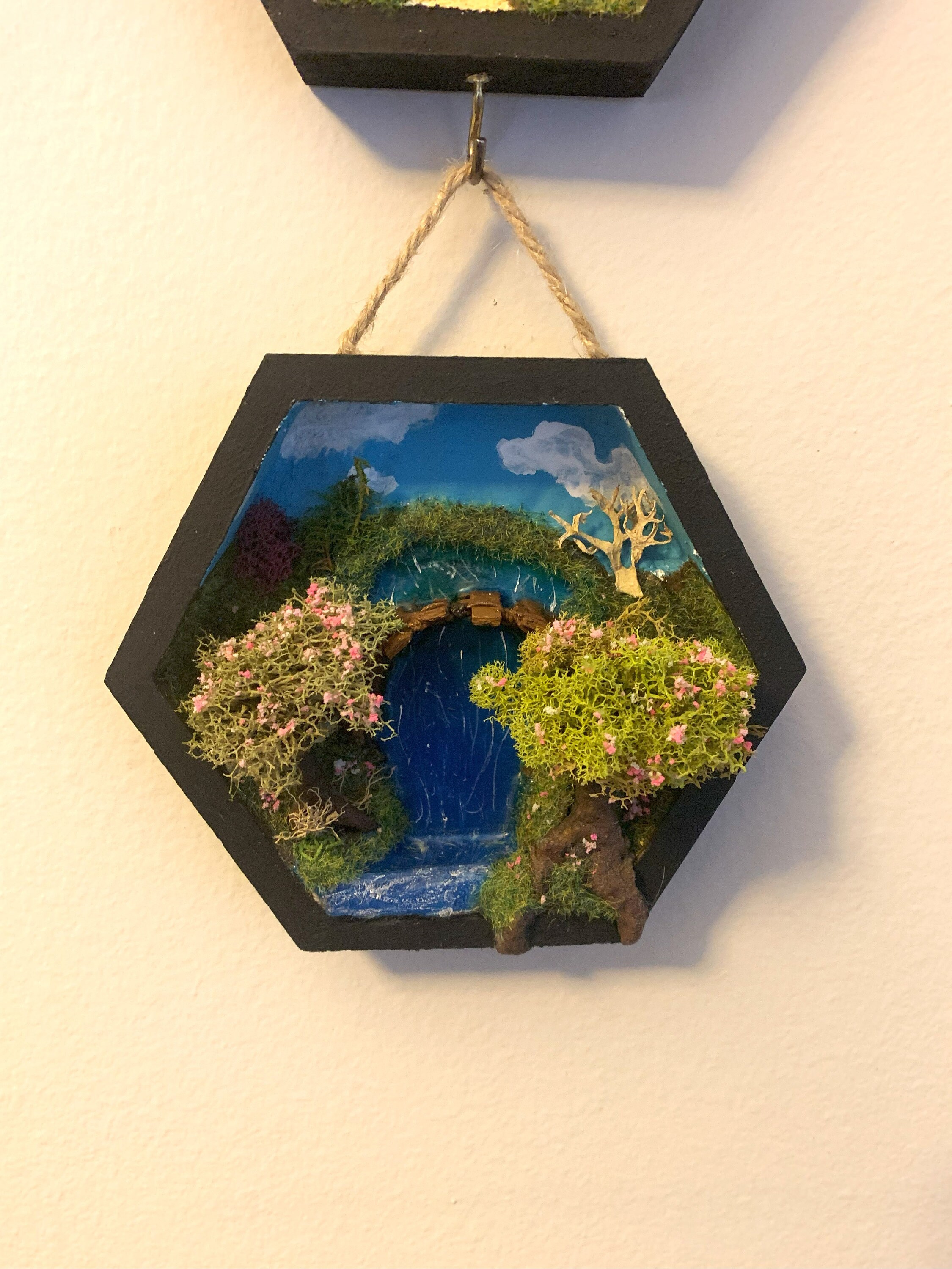 Miniature Garden Shadow Box Art Cottage Core Shadow Box Art Fairy ...