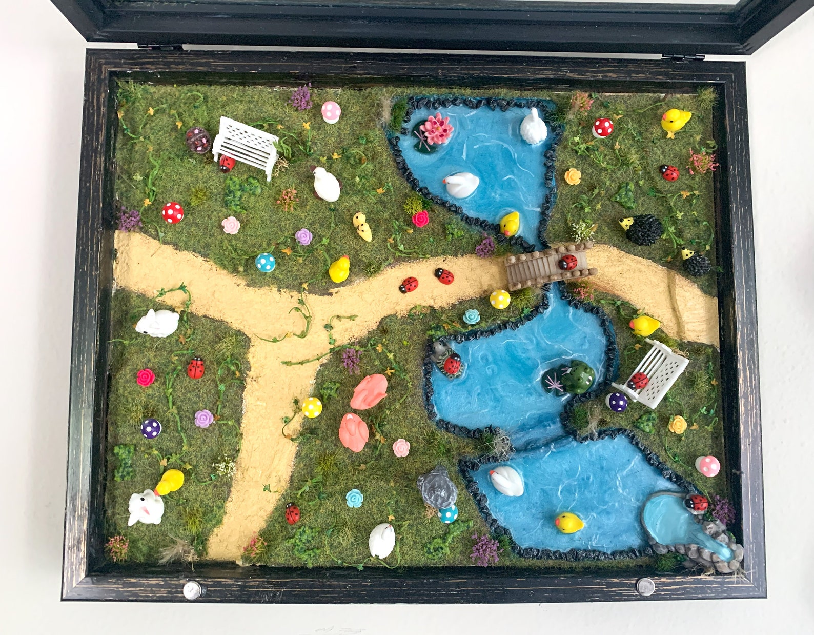 Ispy Inspired Shadow Box Art, Shadow Box Art, Cottage Core Shadow Box ...