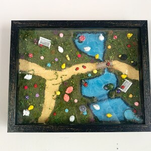 Ispy Inspired Shadow Box Art, Shadow Box Art, Cottage Core Shadow Box ...