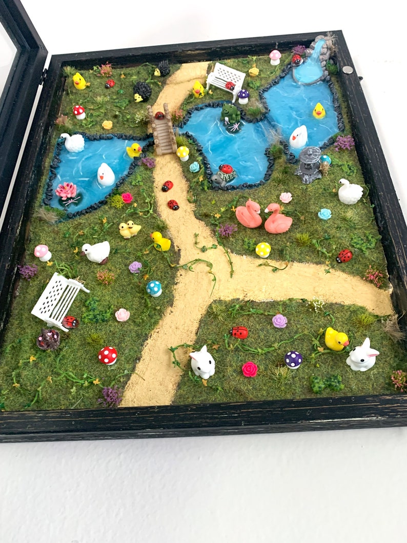 Ispy Inspired Shadow Box Art, Shadow Box Art, Cottage Core Shadow Box ...