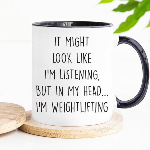 Weightlifting Mug - Etsy
