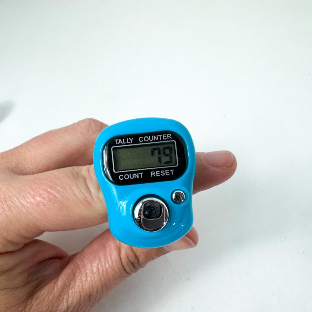 Digital Finger Row Counter - Teal - 5 Digit Display - Etsy