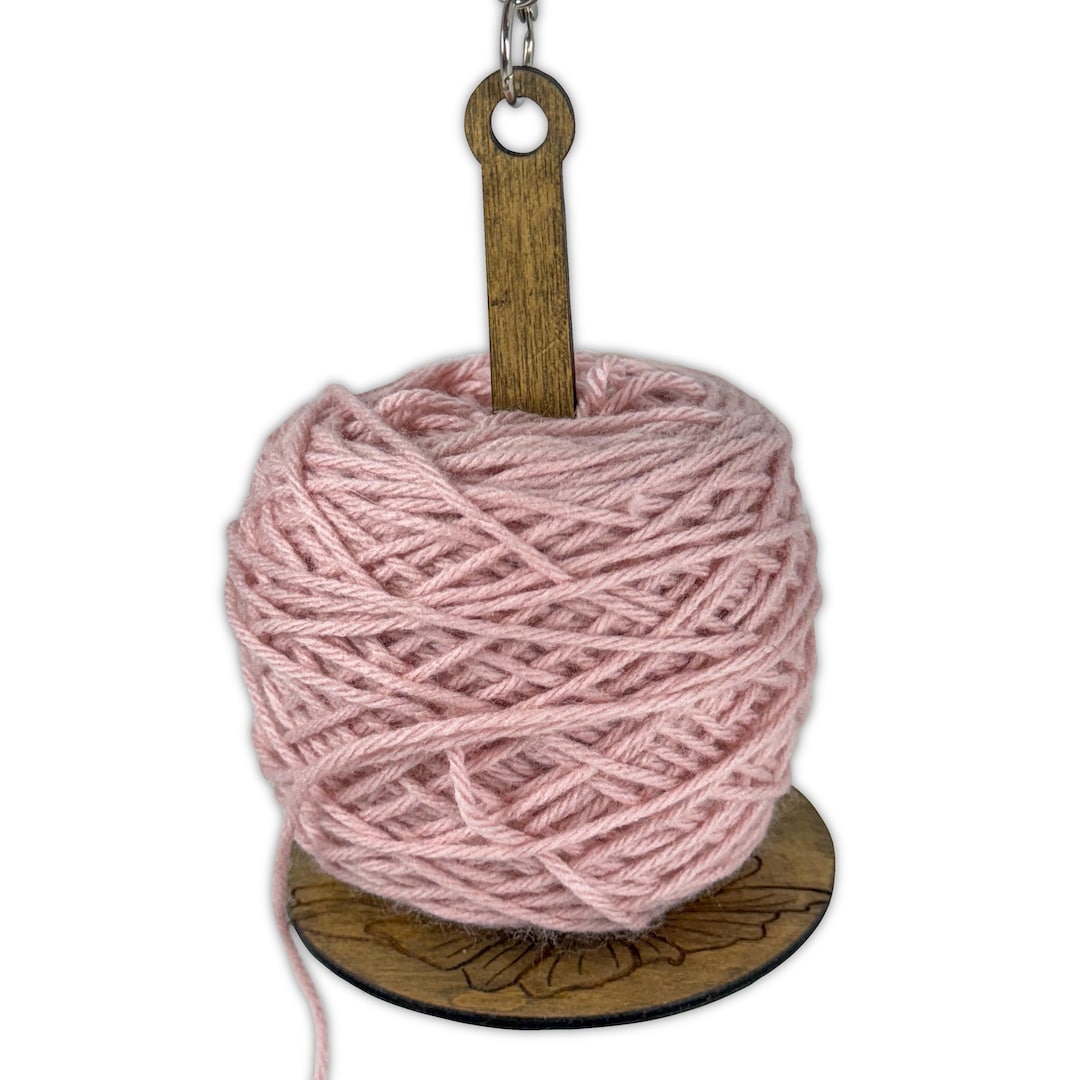 Handmade Wooden Wrist Yarn Minder / Holder - Real Leather Strap ...