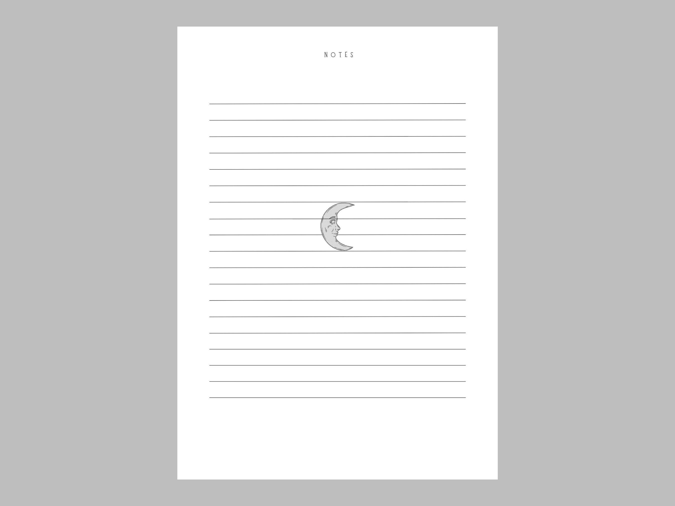 Pages Printable, Writing Paper, Blank Notes, Study Note Template, Notes ...