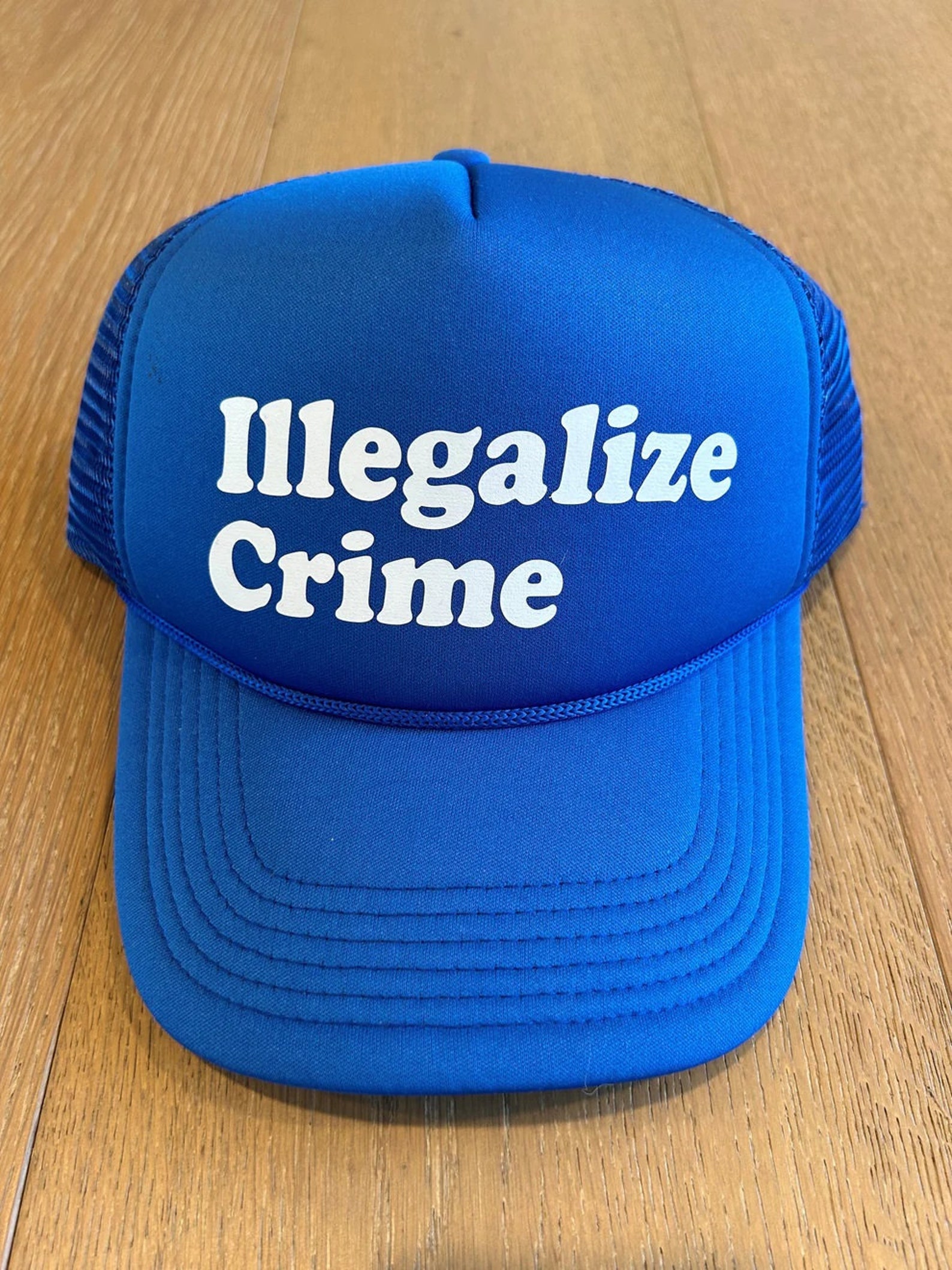 Illegalize Crime Trucker Hats - Etsy