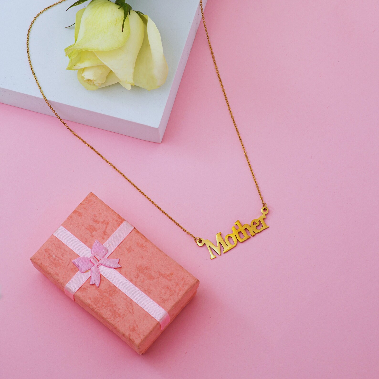 14K Gold Thick Name Necklace | Custom Name Necklace | Personalized ...