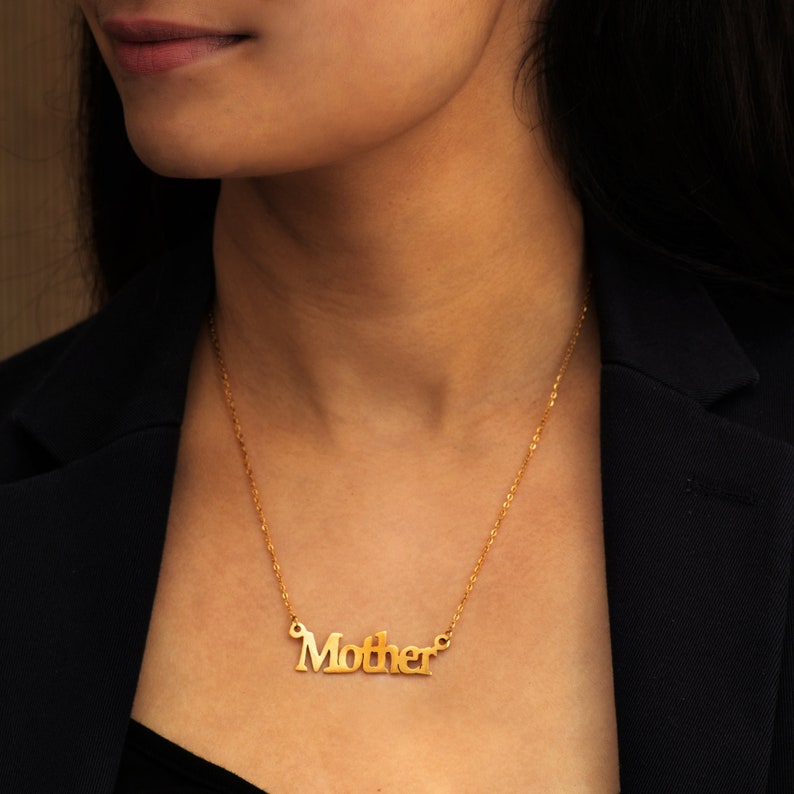 14K Gold Thick Name Necklace | Custom Name Necklace | Personalized ...