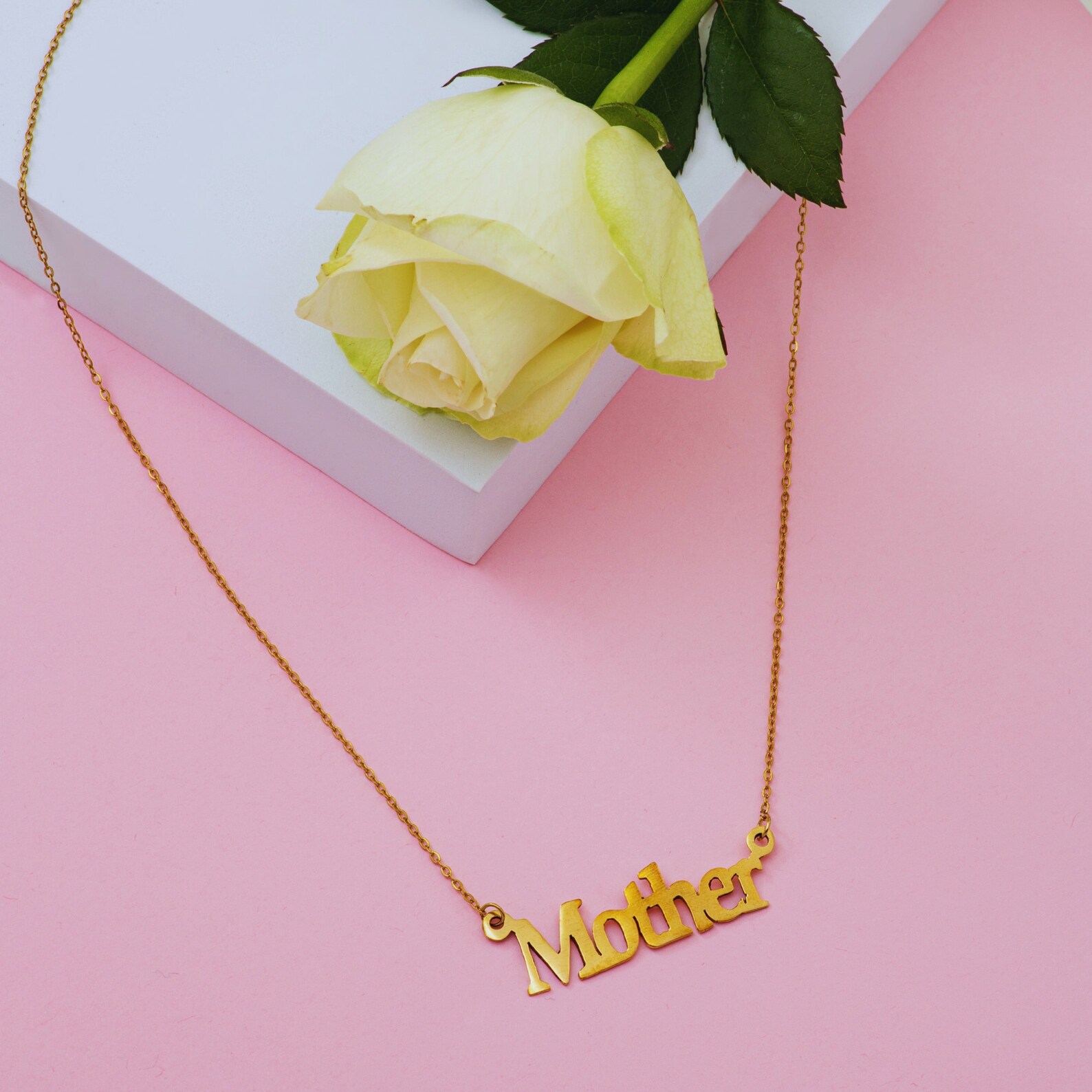 14K Gold Thick Name Necklace | Custom Name Necklace | Personalized ...