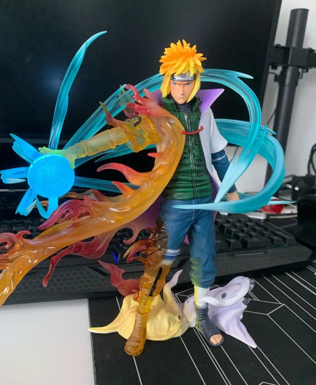 Action Figure Naruto Shippuden Minato Namikaze 24 Cm With LED - Etsy