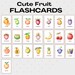 Fruit Flashcards Printable Digital Fruit Flashcards Vocabulary for Kids ...