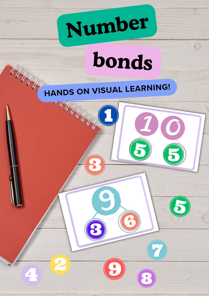 Number Bonds Math for Kids, Foundational Math Worksheets, Concept Math ...
