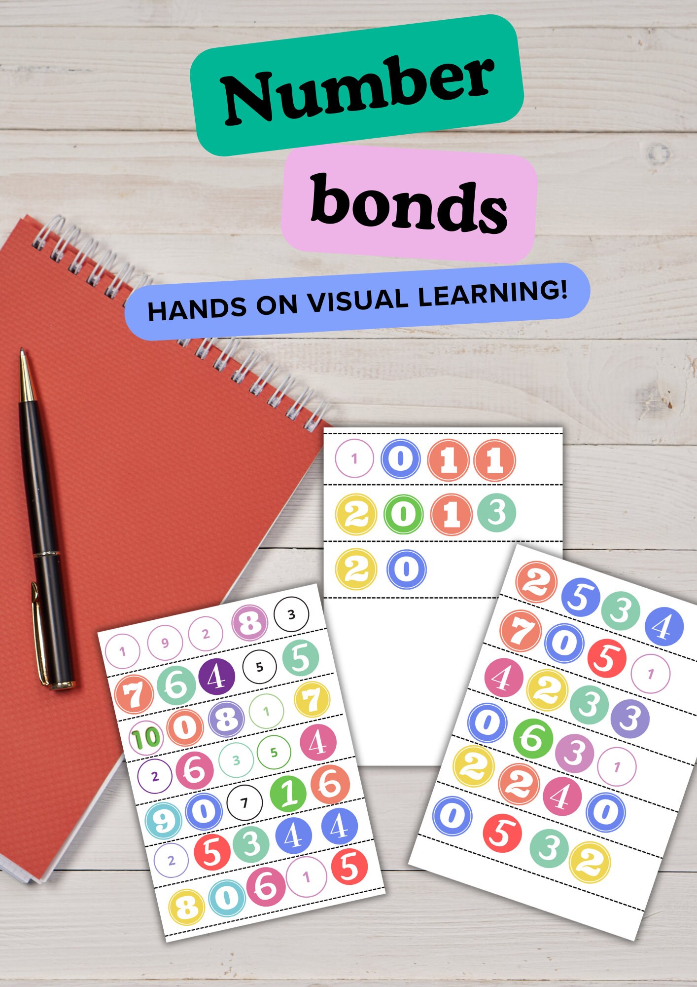 Number Bonds Math for Kids, Foundational Math Worksheets, Concept Math ...