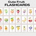 Fruit Flashcards Printable Digital Fruit Flashcards Vocabulary for Kids ...