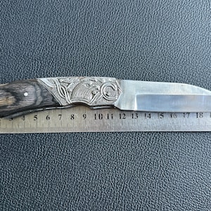 Handmade Folding Pocket Knife, Folding Blade, Wooden Handle - Etsy