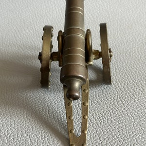 Vintage Mini Artillery Cannon Brass Table Decor - Etsy
