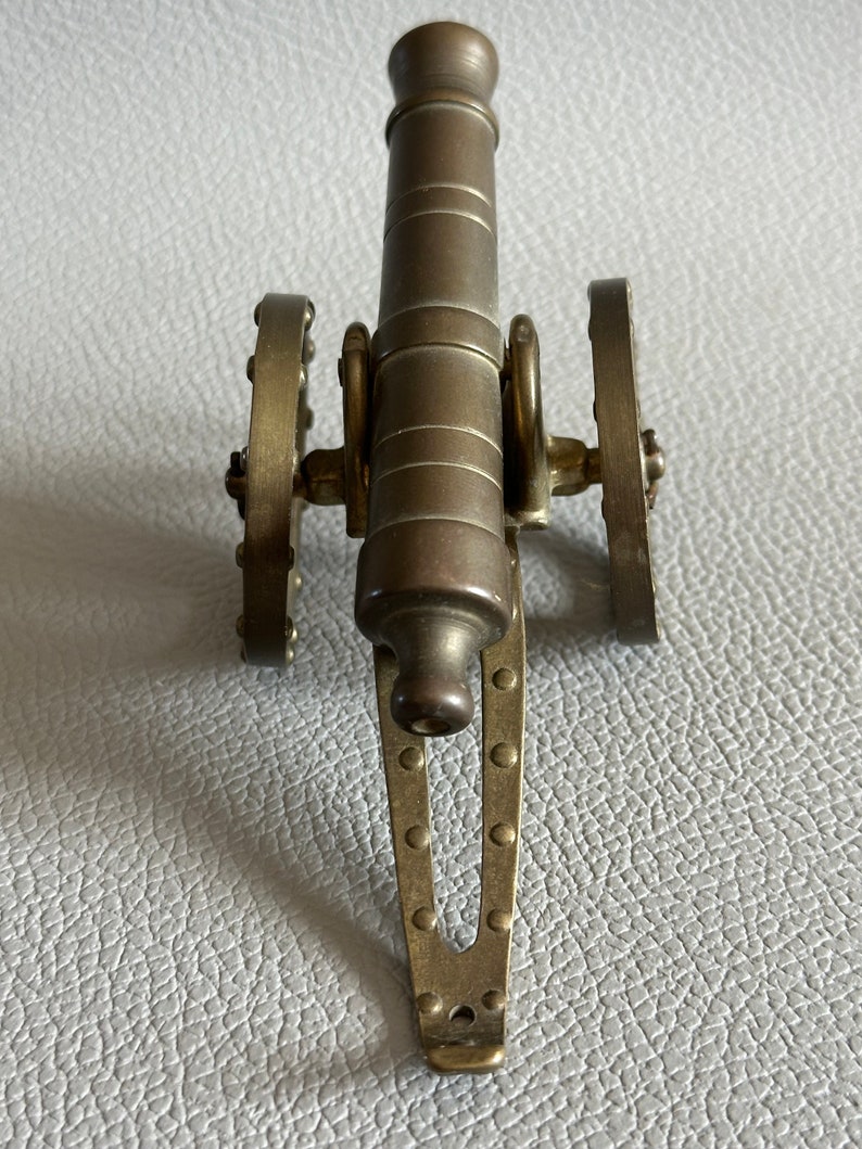 Vintage Mini Artillery Cannon Brass Table Decor - Etsy