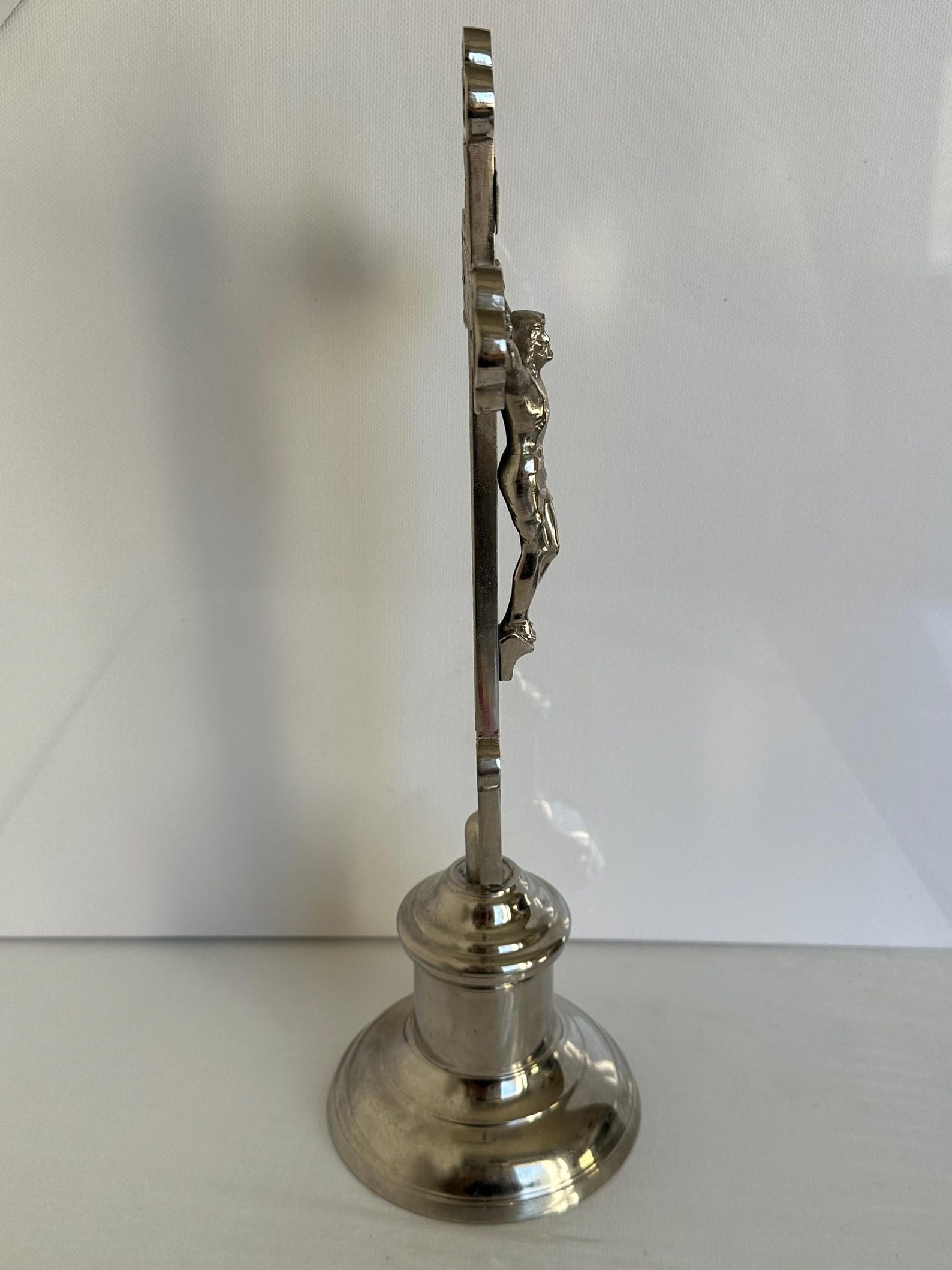 Antique Table Cross, Altar Cross, Standing Cross on a Stand Jesus INRI ...