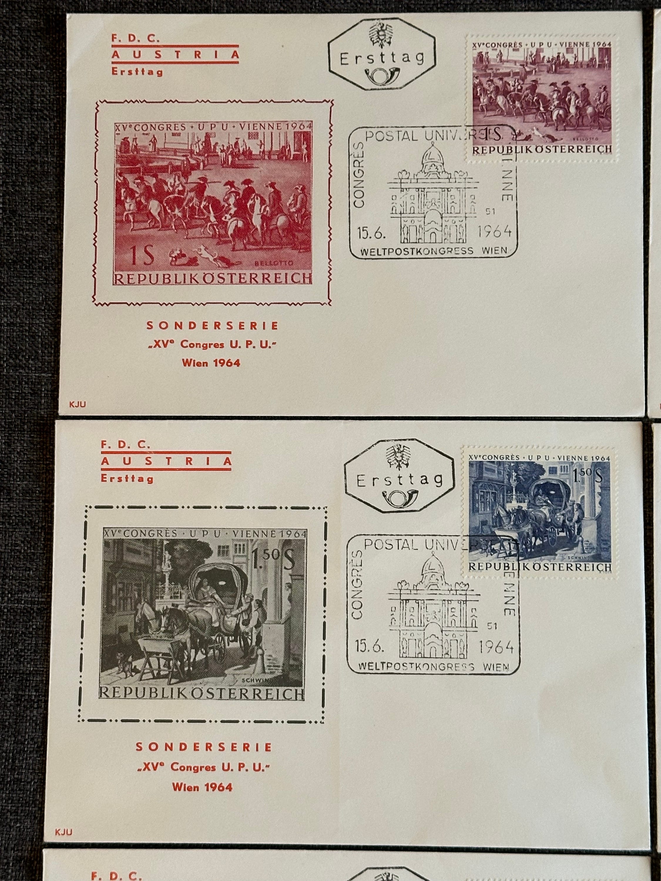 Collection of First Day Envelopes Austria 1964 8 Pieces - Etsy
