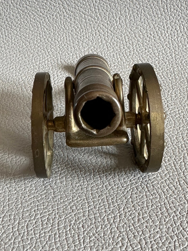 Vintage Mini Artillery Cannon Brass Table Decor - Etsy