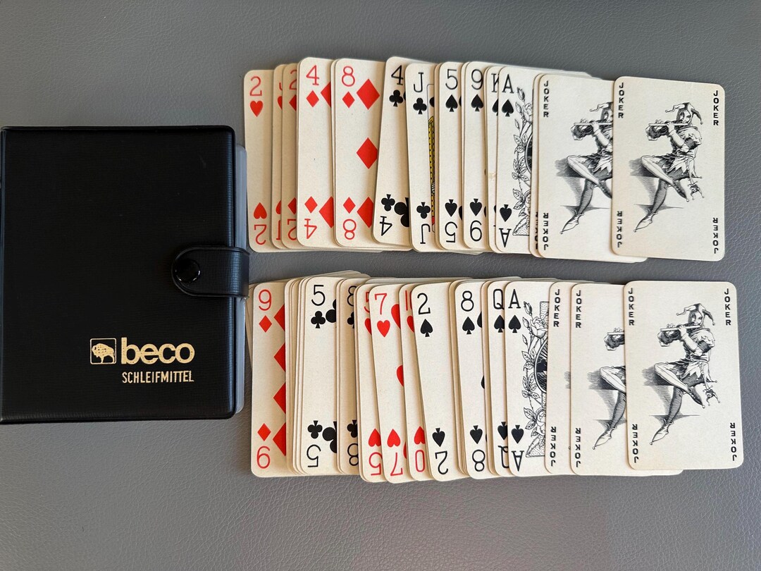 Vintage Swiss Playing Cards in a Box, Double Deck 2x55. - Etsy
