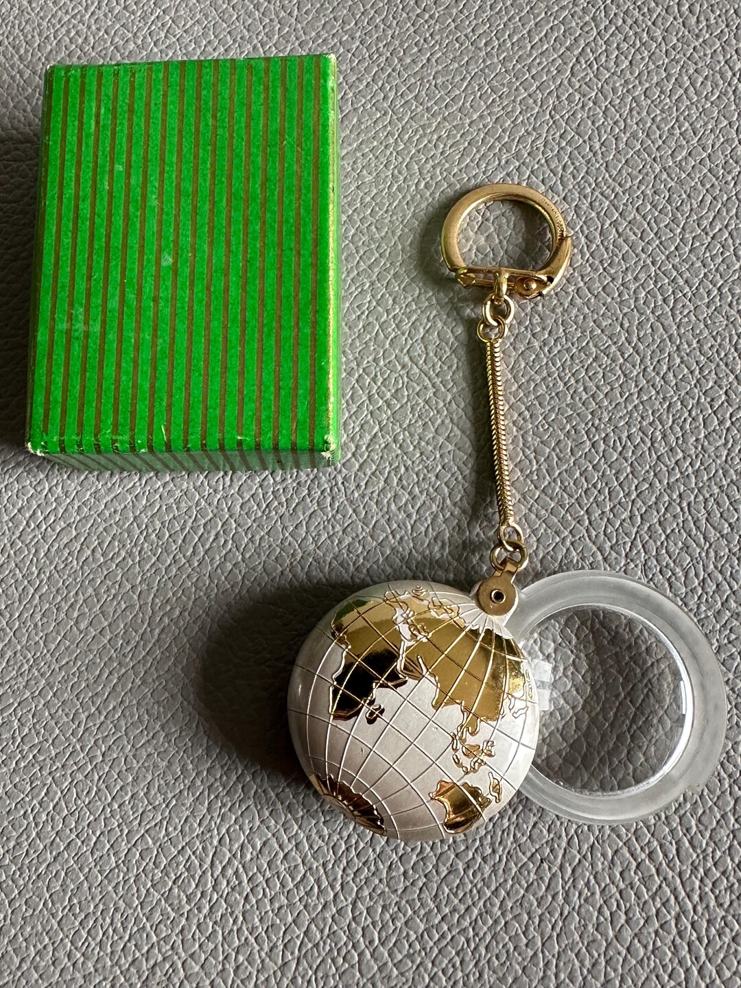Keychain Souvenir Globe of the World With a Magnifying Glass - Etsy