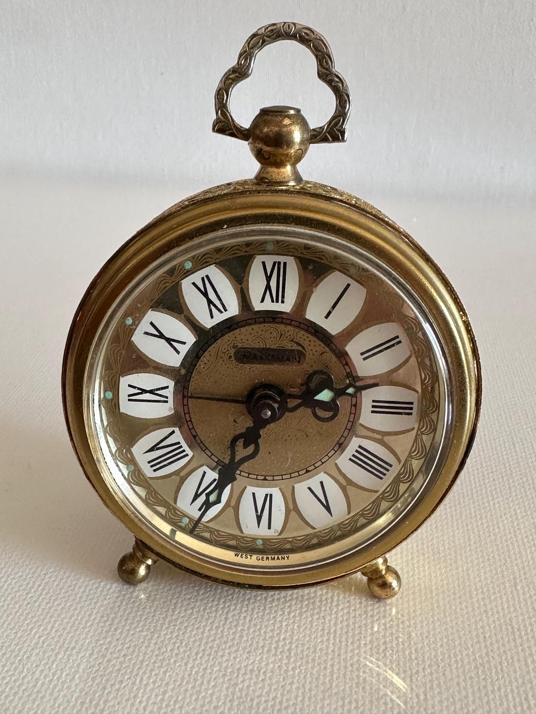 Vintage Table Mechanical Alarm Clock Marksman W. Germany - Etsy
