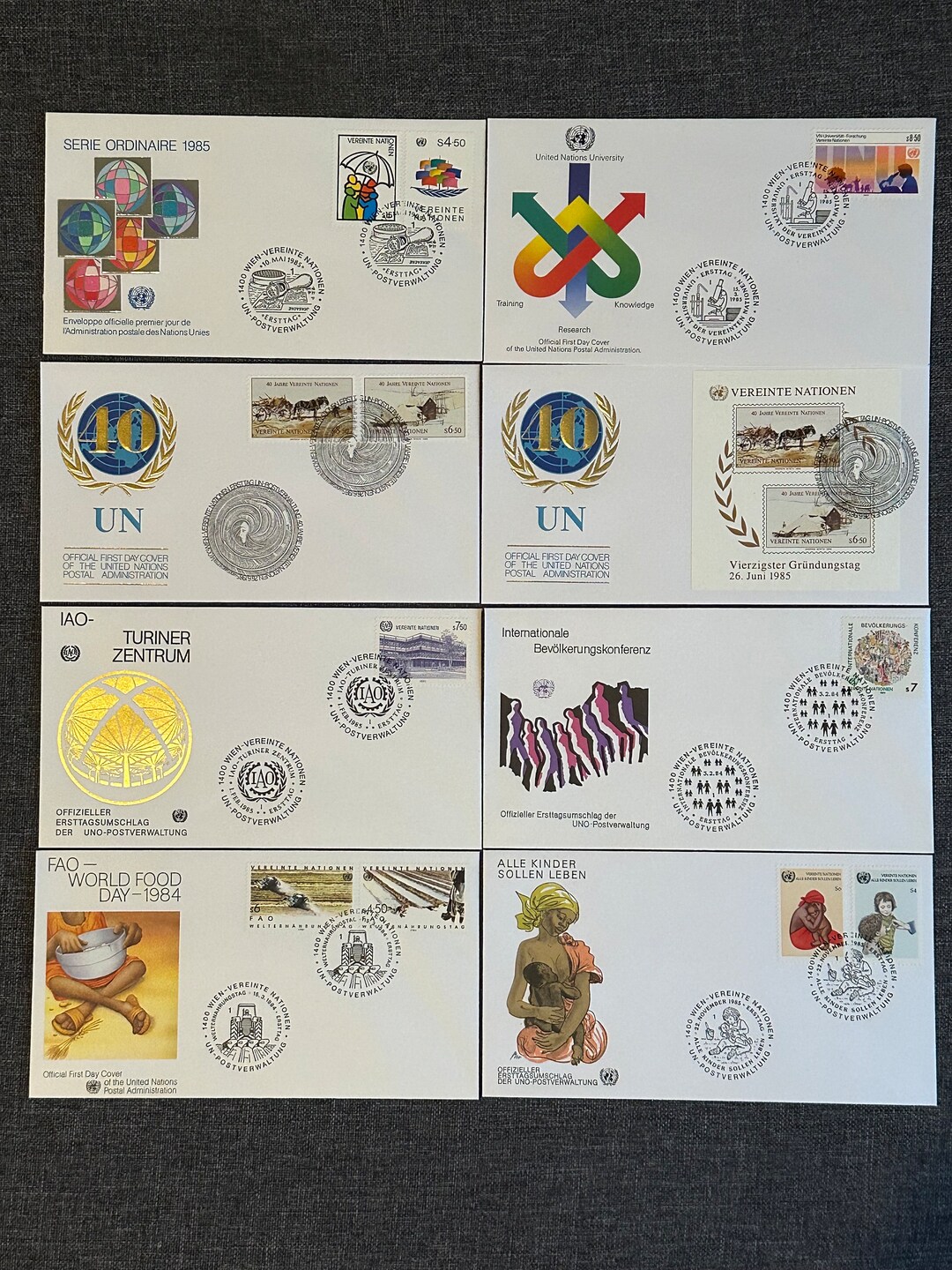 Collection of First Day Envelopes Austria 1985 8 Pieces - Etsy