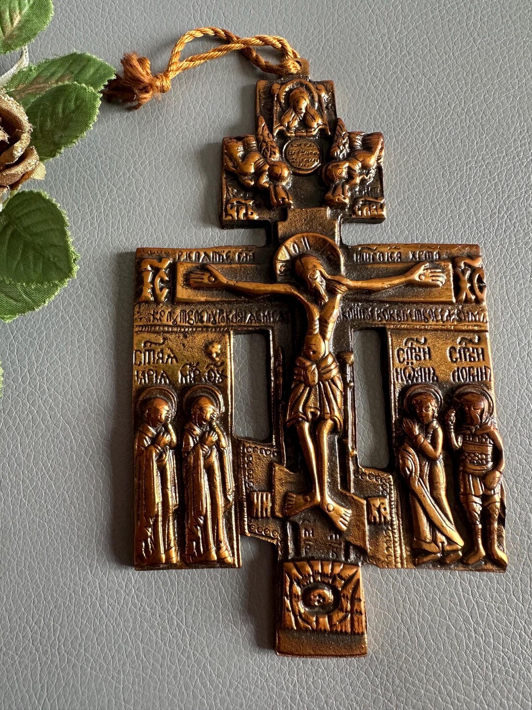 Bronze Kyoto Cross "crucifixion", Old Believer Cross-icon With the ...