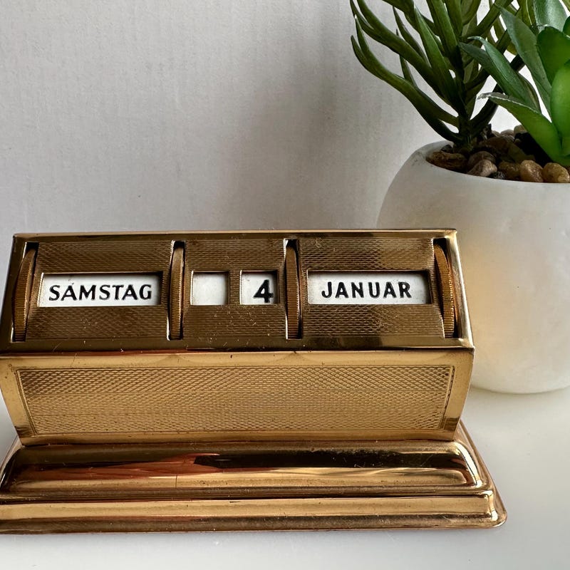Brass Perpetual Calendar - Etsy