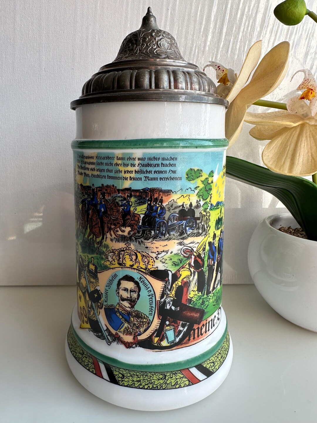 Collectible Prussian Regimental Mug German Artillery WWI Kaiser Wilhelm II Artillery - Etsy