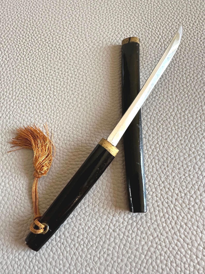 Vintage Japanese Mini Katana Tanto Sword (seki), 1950-60s, Letter ...