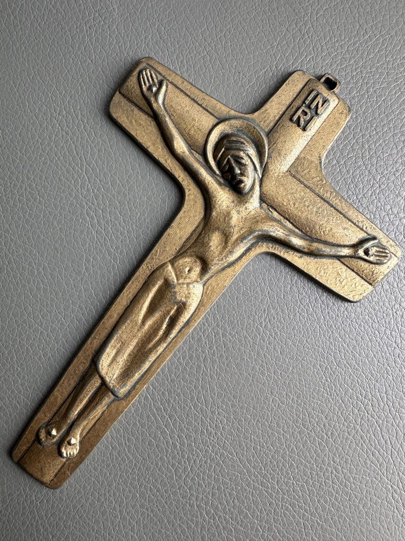 Vintage Catholic Wall Crucifix First Communion - Etsy