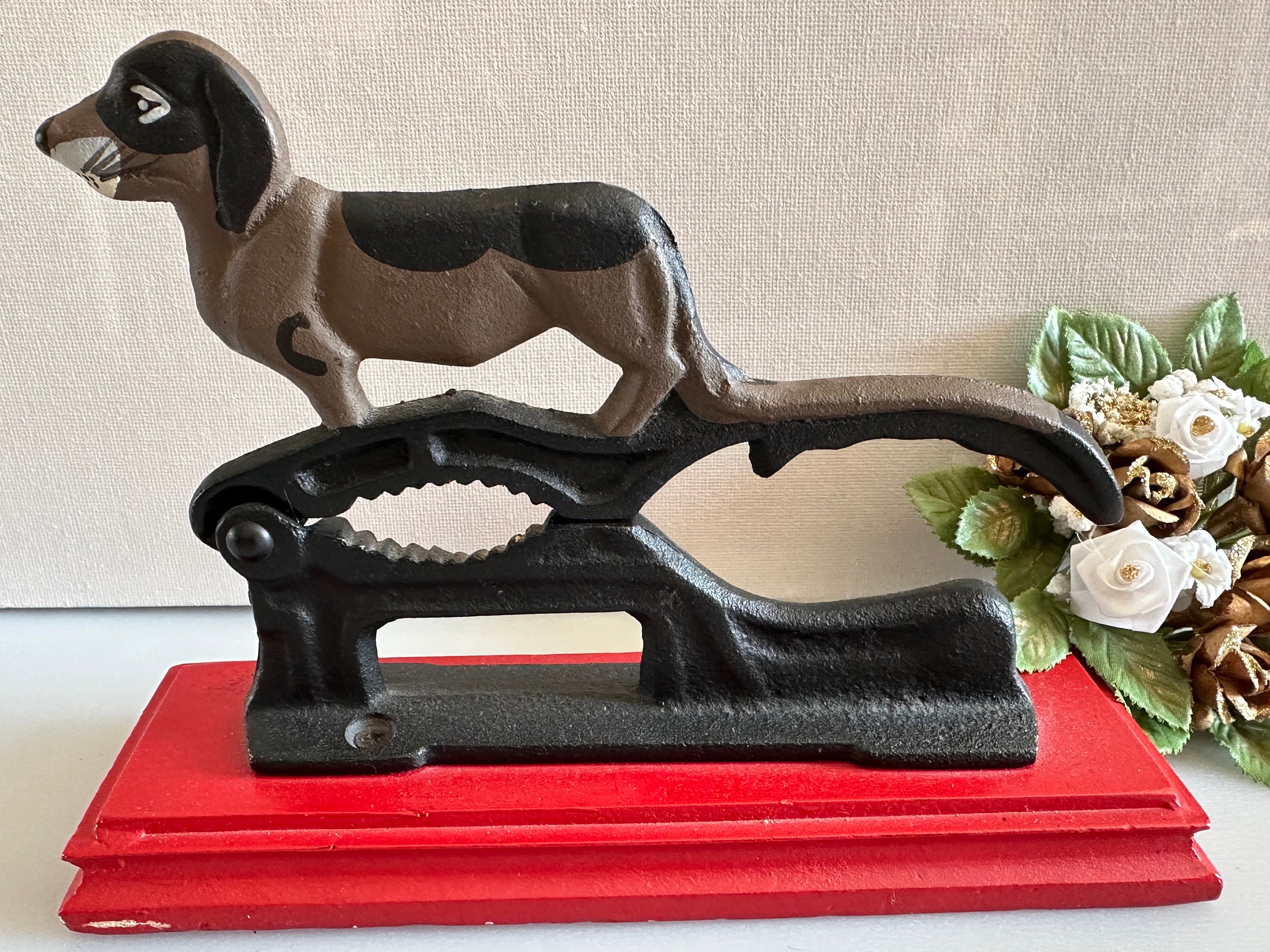 Vintage Cast Iron Nut Cracker in the Shape of a Dog - Etsy