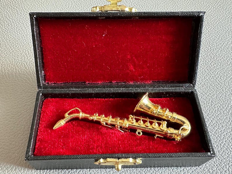Miniature Musical Instrument Saxophone - Etsy