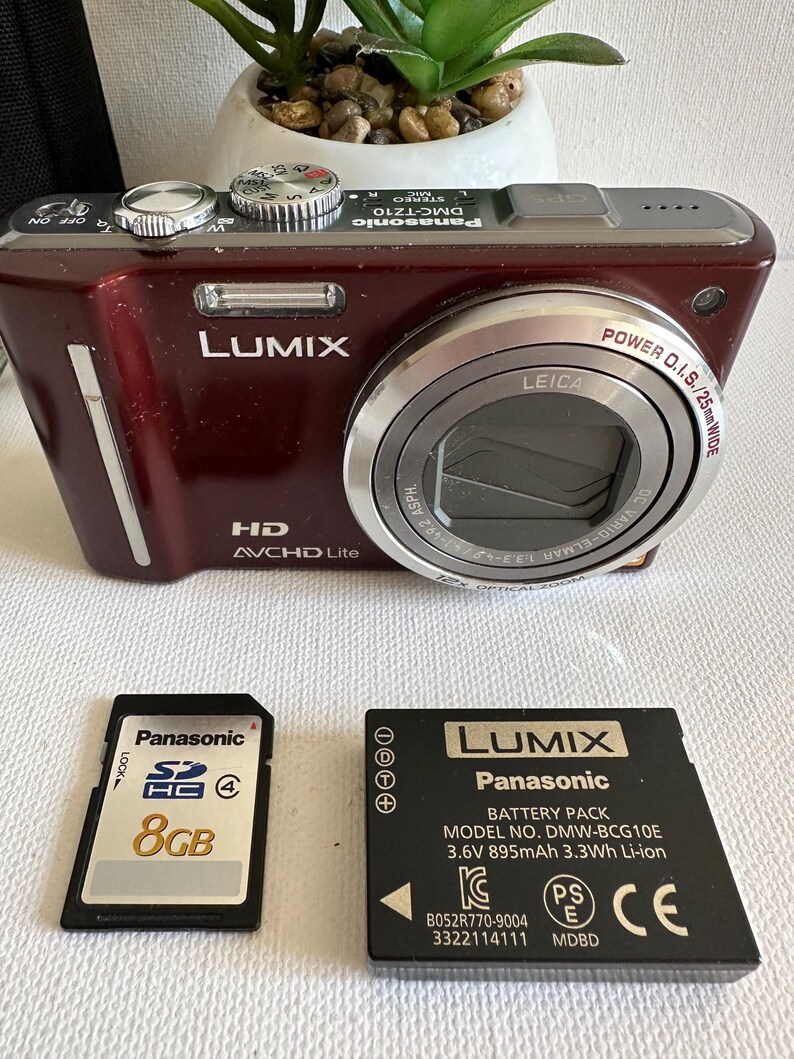 Digital Camera Panasonic Lumix DMC-TZ10 12.1 MP - Etsy UK