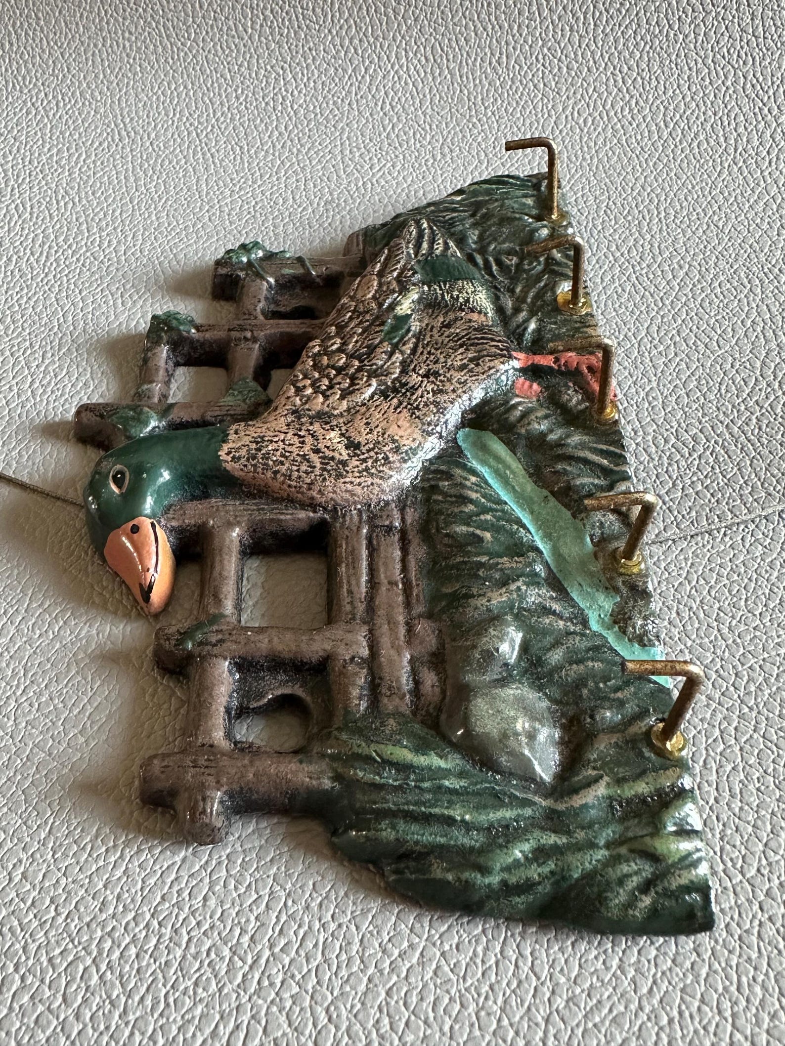 Vintage Cast Iron Coat Rack With Duck Hooks. Cast Iron Coat Rack for ...