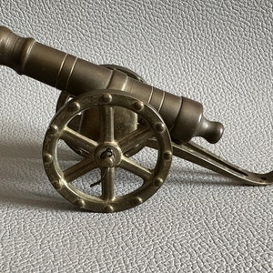 Vintage Mini Artillery Cannon Brass Table Decor - Etsy