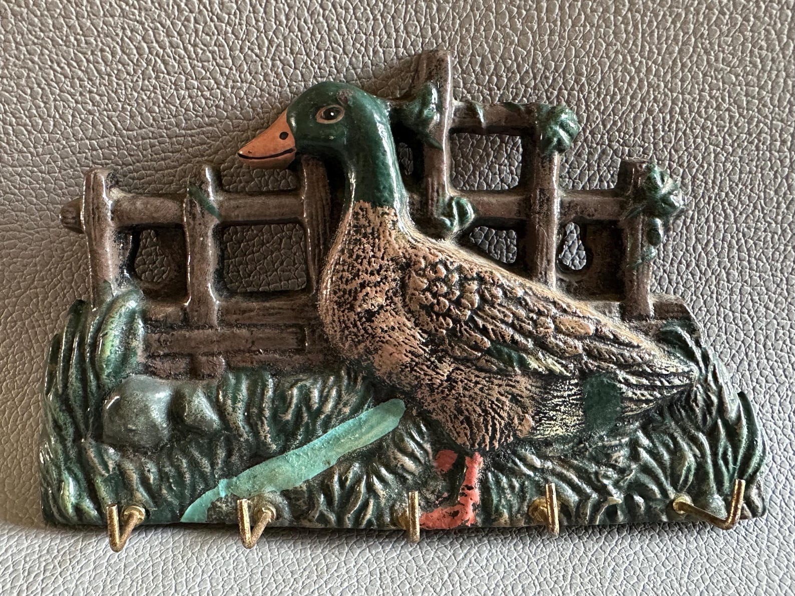 Vintage Cast Iron Coat Rack With Duck Hooks. Cast Iron Coat Rack for ...