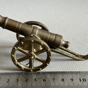 Vintage Mini Artillery Cannon Brass Table Decor - Etsy