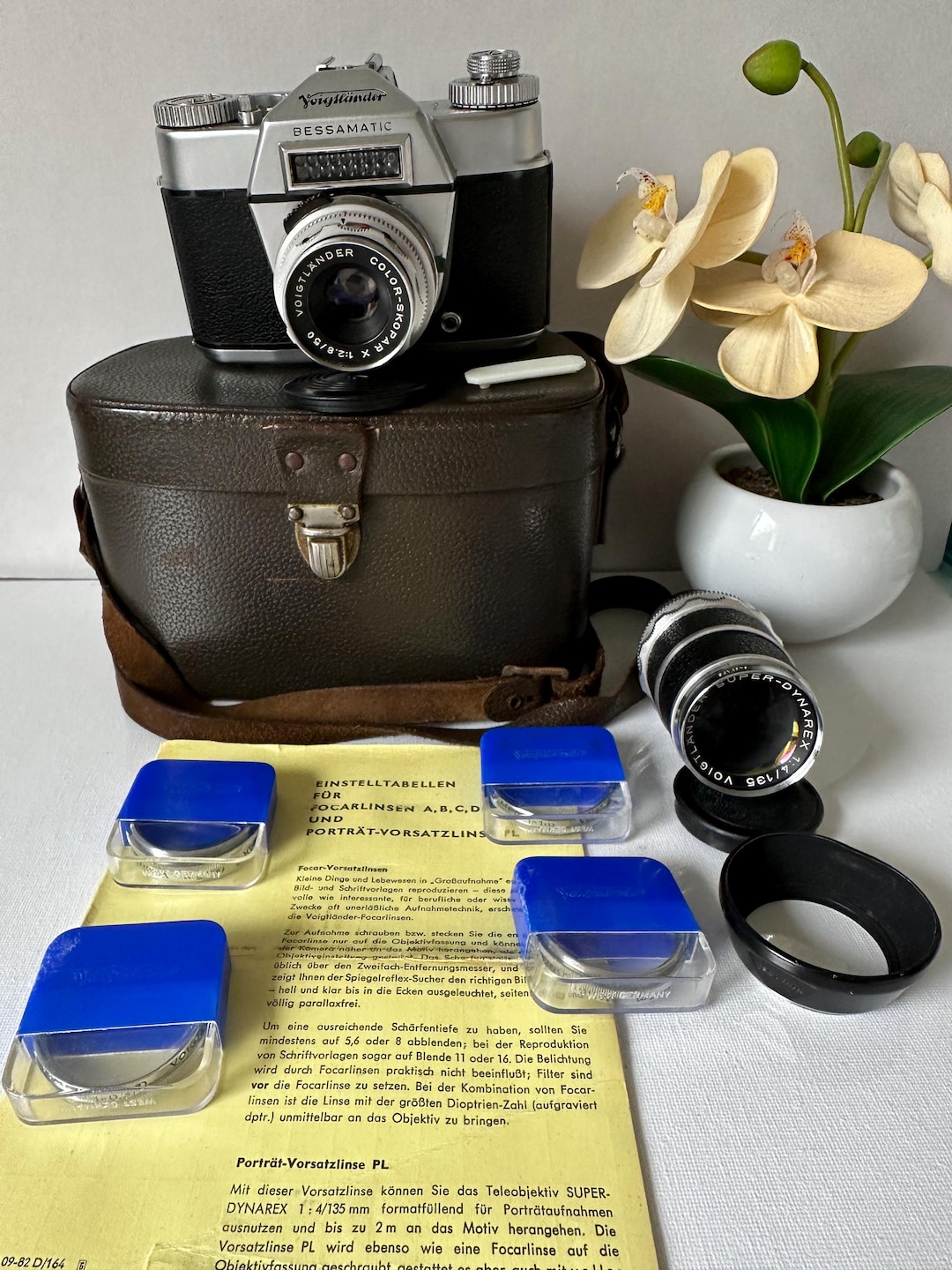 Vintage Voigtländer Bessamatic Camera With Voigtländer Color-skopar X 1 ...