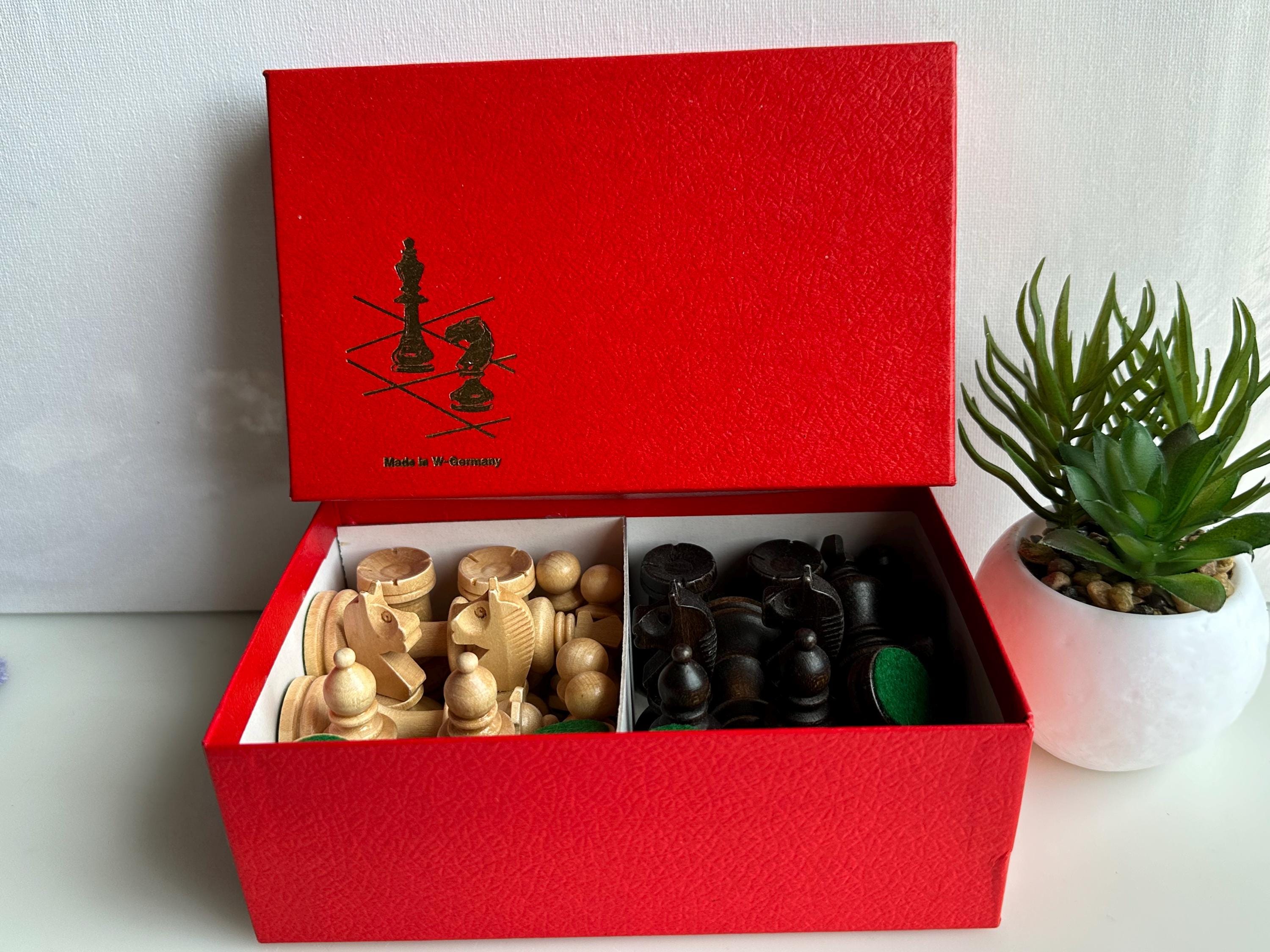 Vintage Chess Set in Original Case W. Germany - Etsy