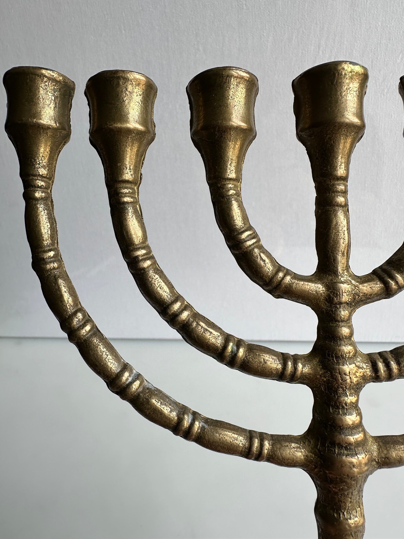 Menorah Candlestick With Seven Candles - Etsy